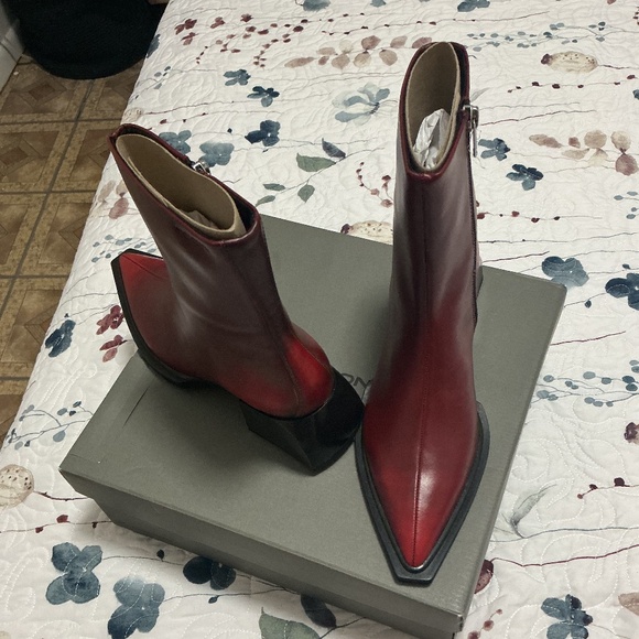 Vagabond | Shoes | Vagabond Red Ankle Length Booties | Poshmark
